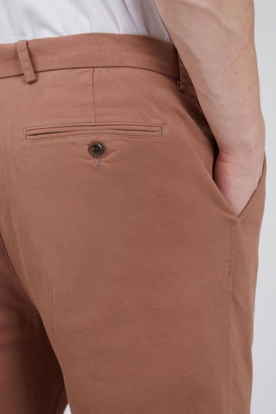 Trousers Slim Fit Pleat Front Chinos Hammond And Co